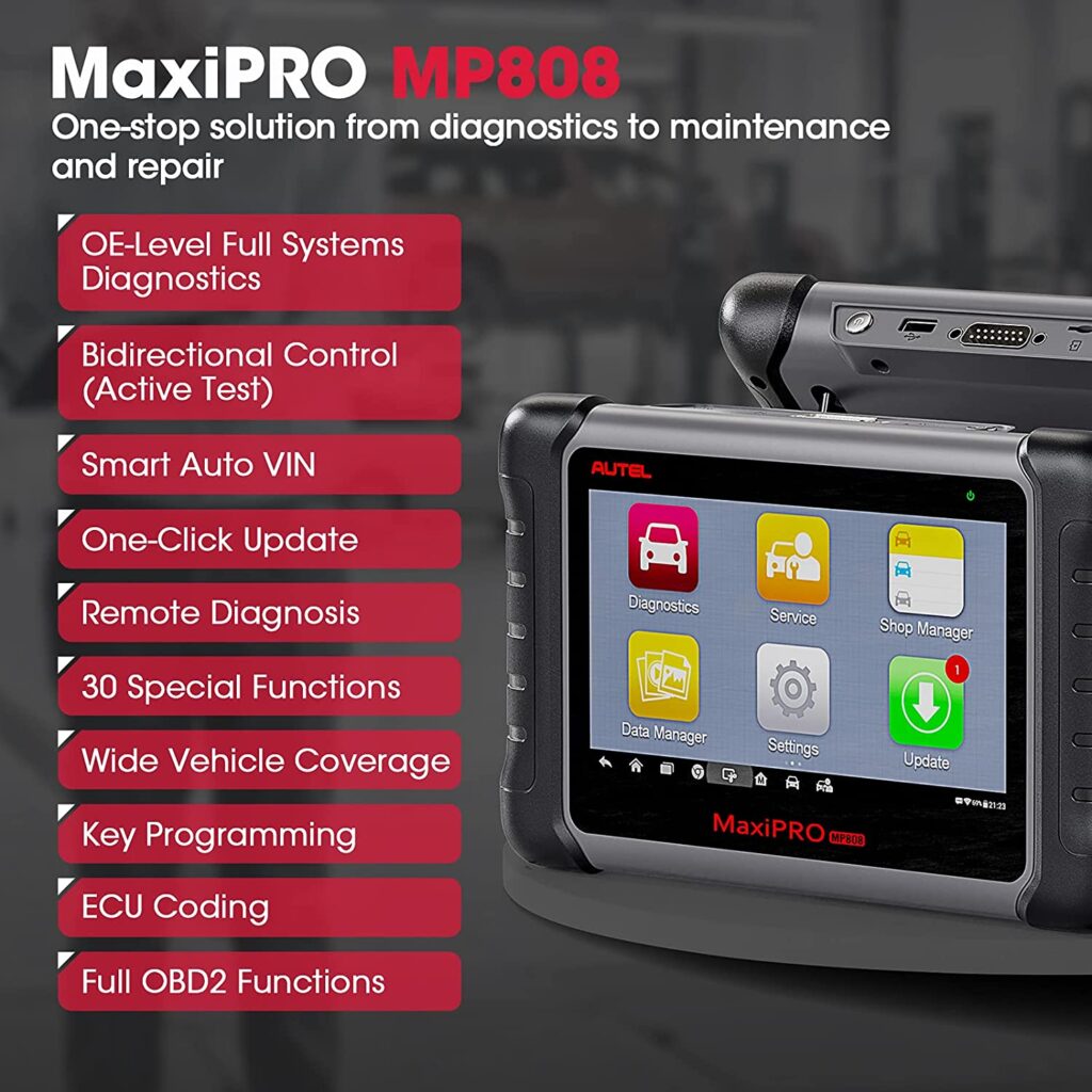 Autel MaxiPro MP808 (2 Years Update) Active Test & ECU coding - Auto ...