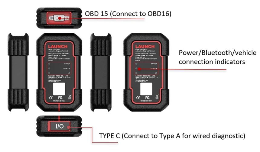 Launch X431 PRO (V5.0) Dyno Bi-Directional Scanner with ECU Coding ...