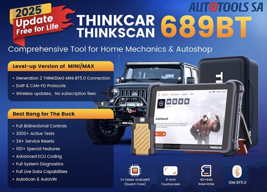 Thinkcar Thinkscan 689BT -Free Updates For Life